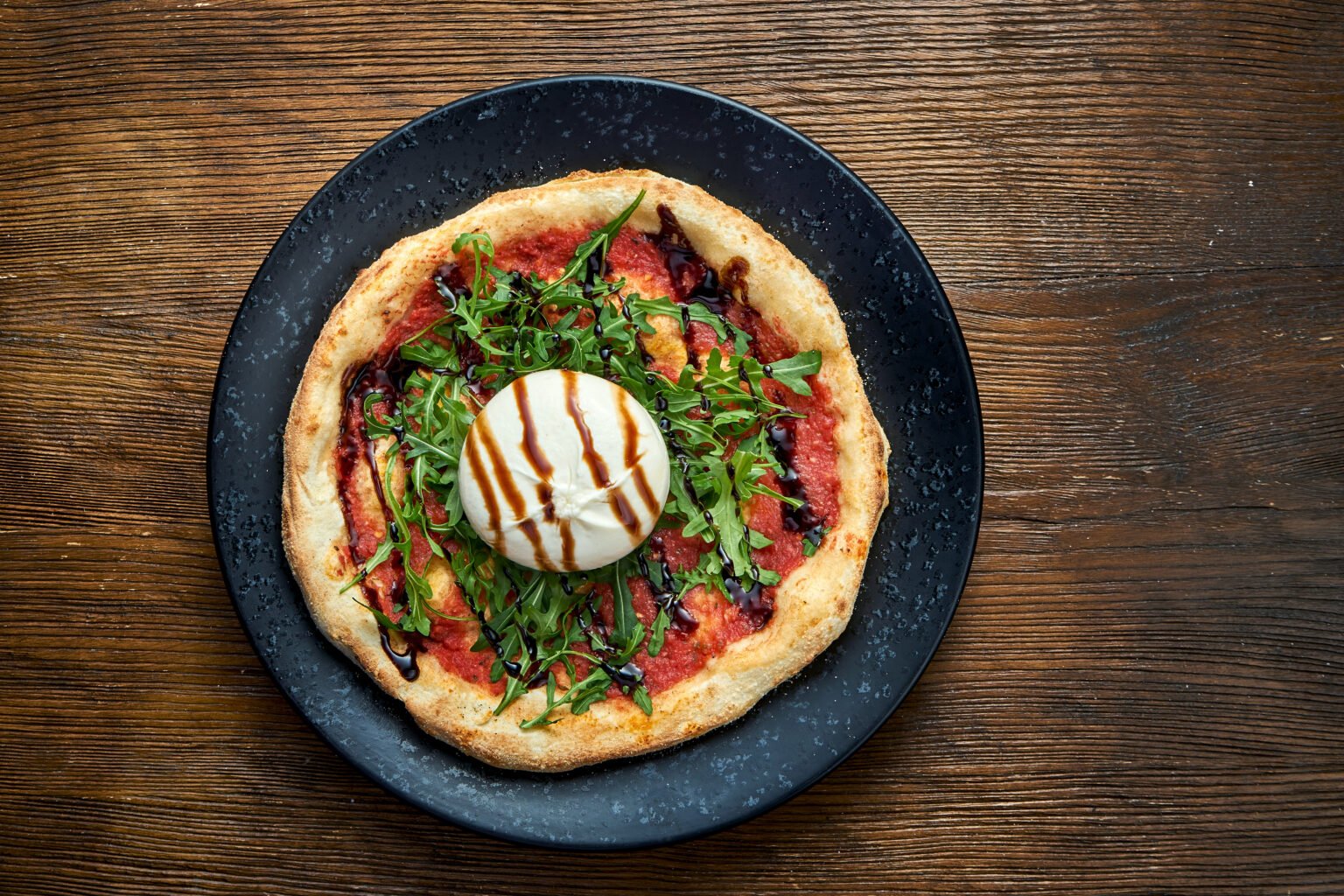 Burrata Pizza with Balsamic Drizzle - De Nigris 1889